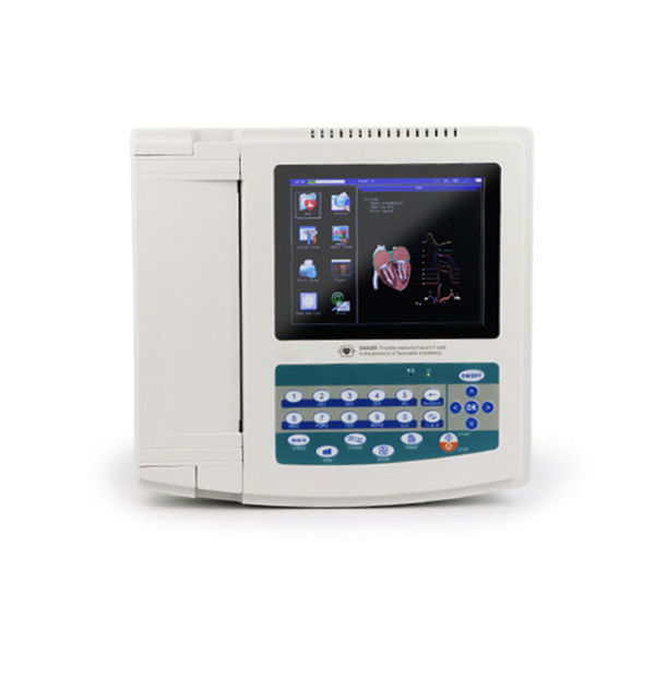 China 12 Channel ECG machine,Touch Screen ECG device with keyboard and ...