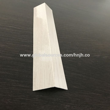 China PVC L angle shape jointer corner wood color laminated customized ...