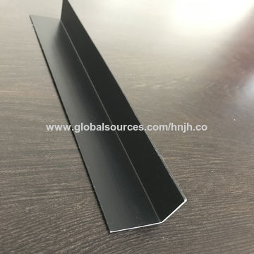 China PVC L angle shape jointer corner wood color laminated customized ...