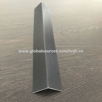 China PVC L angle shape jointer corner wood color laminated customized ...