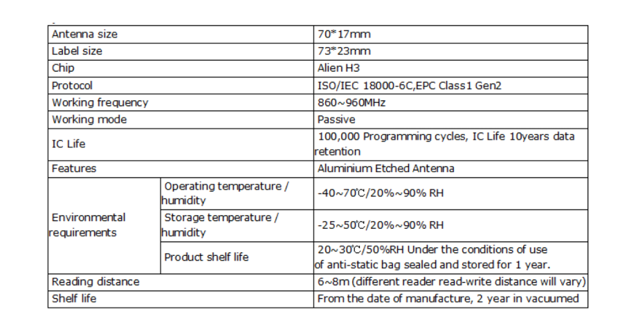 China 860-960MHz H3 chip anti-theft rf library sticker rfid book label ...