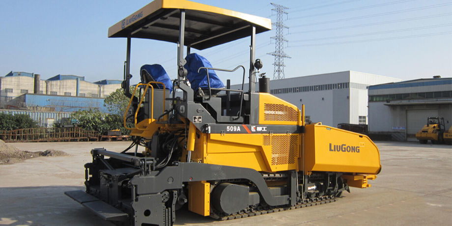 Paver liugong 9m 215hp asphalt paver 509A,hydraulic conveyor systems ...