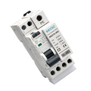 China Class 3 Spd 40ka combined with RCBO 275V 30mA Type 3 surge ...