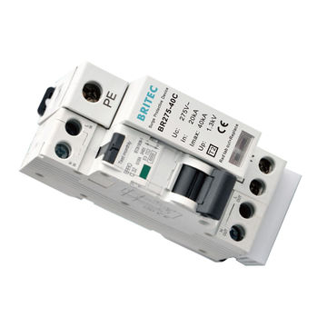 China Class 3 Spd 40ka combined with RCBO 275V 30mA Type 3 surge ...
