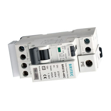 China Class 3 Spd 40ka combined with RCBO 275V 30mA Type 3 surge ...