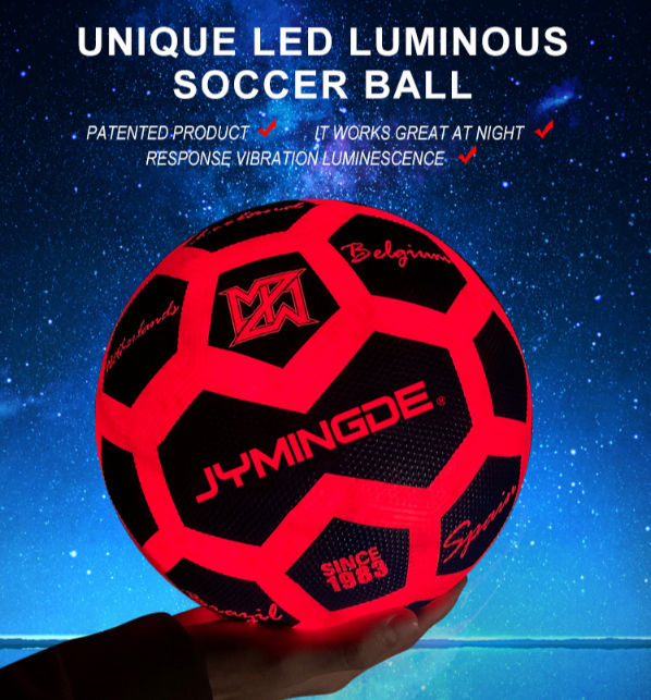 China Glow soccer ball,size 1 2 3 4 5,Luminous rubber custom soccer ...