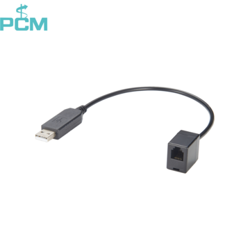 China Premier Cable RJ12 6P6C female socket to USB 2.0 male Adapter Add ...