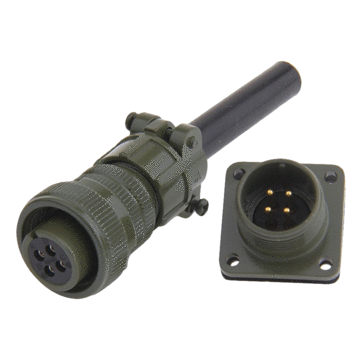 China MS3106A14S-2S Aerospace 4 Pin Military Series Plug Power ...