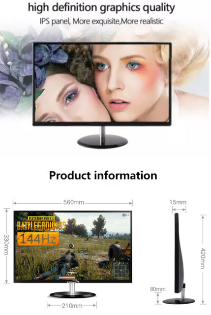 High quality 24 inch 1080P 144hz LCD monitor, gaming monitor monitor pc ...
