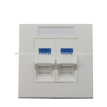 China UK Type 86*86mm Dual Port face plate on Global Sources,UK 2Port ...