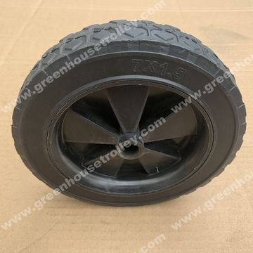 China 7x1.5 solid cart tires/air compressor wheels 7'' solid wheel 7 ...