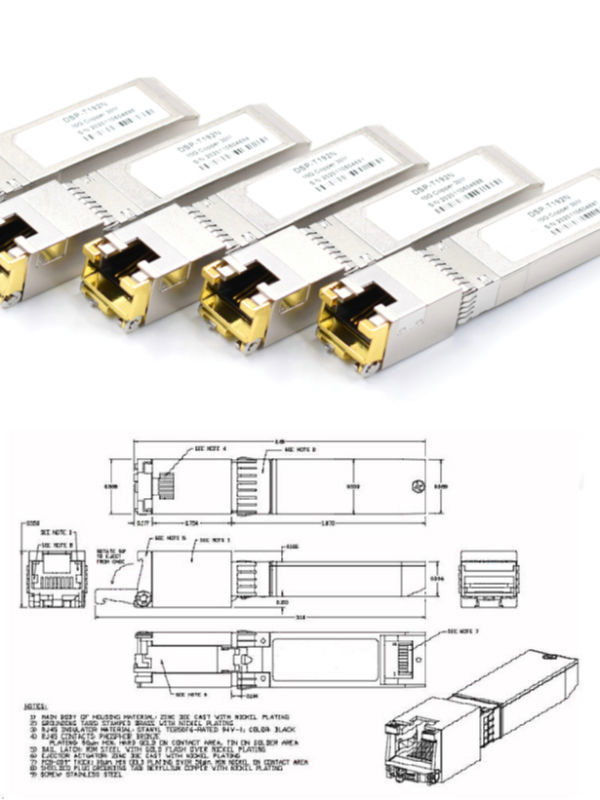 10G SFP+ optical transceiver to RJ45 TX, optical transceiver 10G ...
