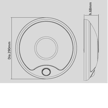 China CE/RoHS PIR sensor LED ceiling light 4W/8W/10W/15W, IP20, white ...