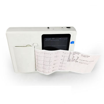 China Portable high quality 6 channel ECG machine and large touch ...
