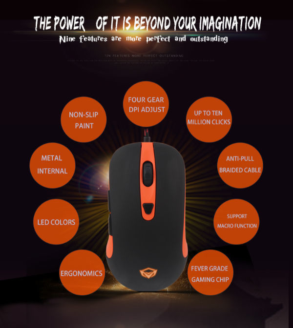 China MeeTion GM30 Gaming Mouse Meetion High Resolution Optical Sensing ...
