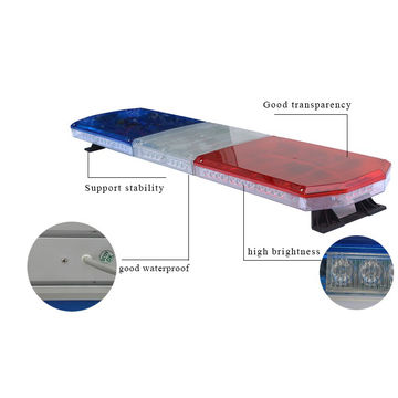 China Police vehicle flashing strobe led warning lightbar on Global ...