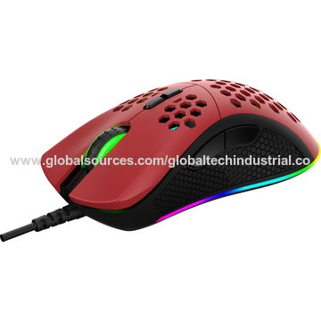 China Light Weight RGB Gaming Mouse With Holes Ergonomic Design Hole ...