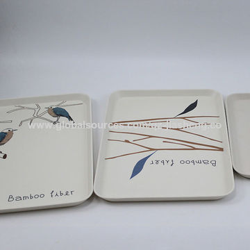 China Wholesale white rectangle serving melamine mini long rectangle ...