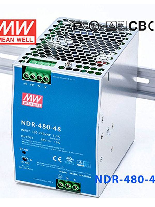 China MEAN WELL 480W/48V 10A Industrial DINRAIL Power Supply NDR-480-48 ...