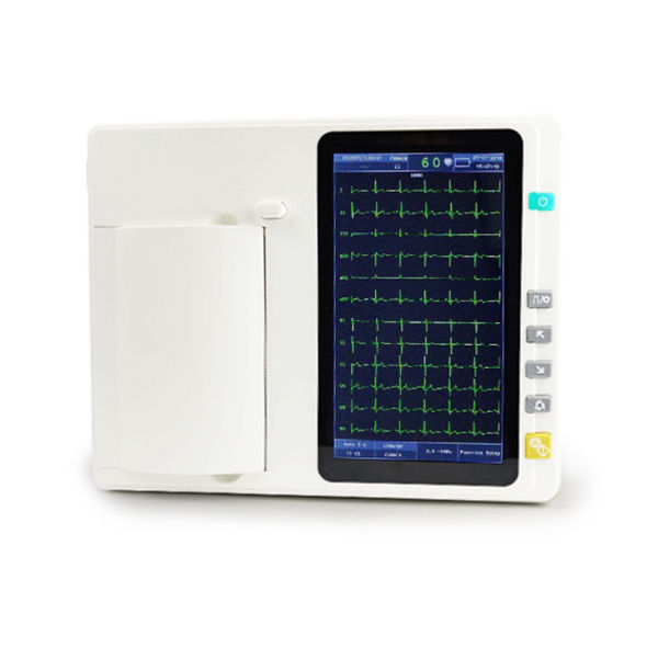 3 Channel ECG machine ,large screen and PC ECG software to import data ...