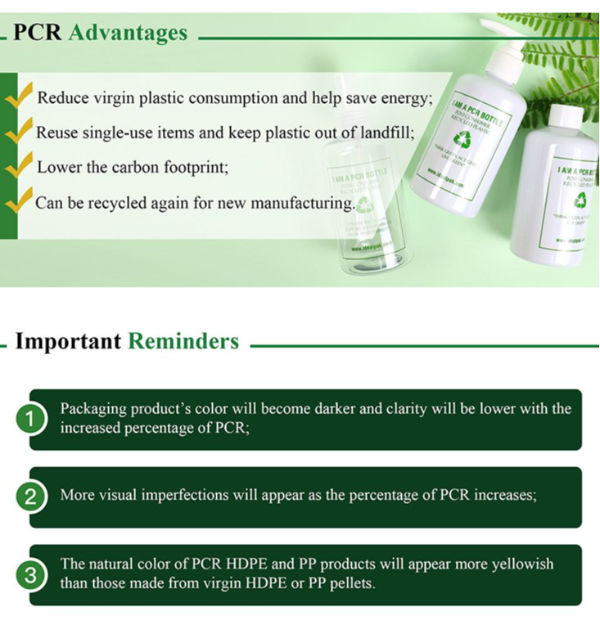 Eco-packaging Plastic PCR (Post-consumer Resin) Tubes Containers ...