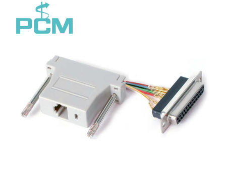 China RJ45 Female to DB25 Male Crossover Adapter. Cyclades Adapter/RJ ...