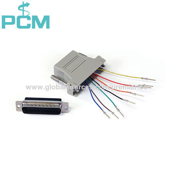 China RJ45 Female to DB25 Male Crossover Adapter. Cyclades Adapter/RJ ...