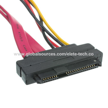 China Right Angle 100-pin SCSI Connector to SATA Cable, 0.05"1.27mm*2 ...