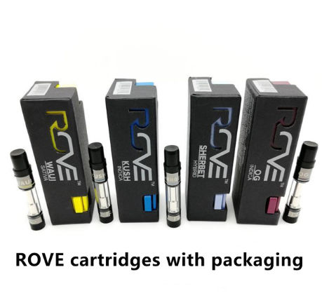 China ROVE Cartridge With Packaging 11 Flavours 0.8ml CBD Cartridge THC ...