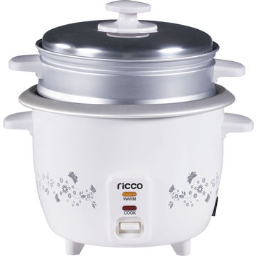 China Hot sale drum rice cooker with flower printed body and aluminum steamer 1.8L/2.2L/2.8L on ...