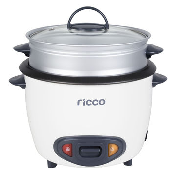 China Hot sale drum rice cooker with flower printed body and aluminum steamer 1.8L/2.2L/2.8L on ...