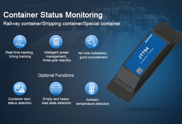 China Container GPS tracking device JT704 monitor the container ...