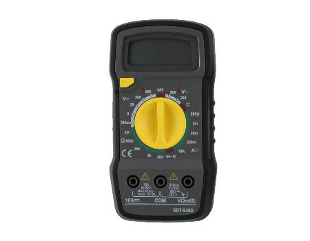 Manual Range Digital MultiMeter and 2000 Counts LCD Display Test DC/AC ...
