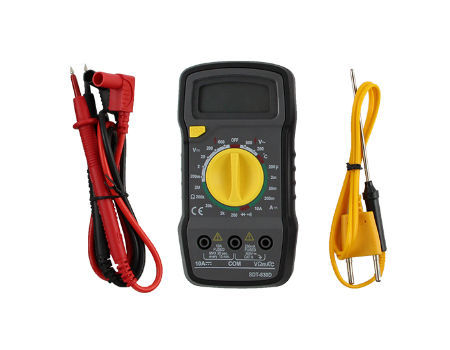 Manual Range Digital MultiMeter and 2000 Counts LCD Display Test DC/AC ...