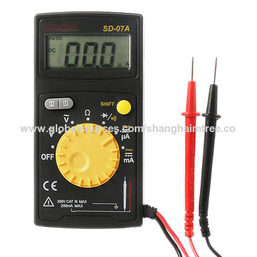 China New LCD Manual Range Digital MultiMeter DC AC Voltage Diode ...