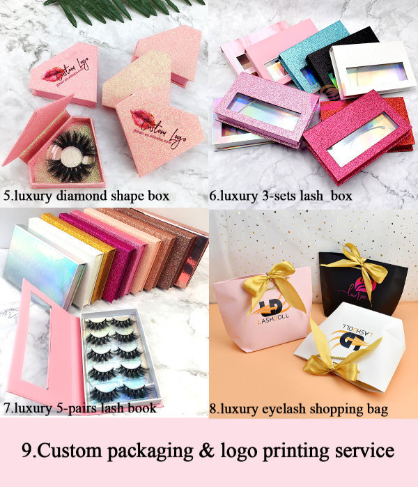 China Private label mink eyelash packaging box custom logo magnetic ...