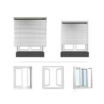China Aluminum venetian blinds Universal control system window shade on ...