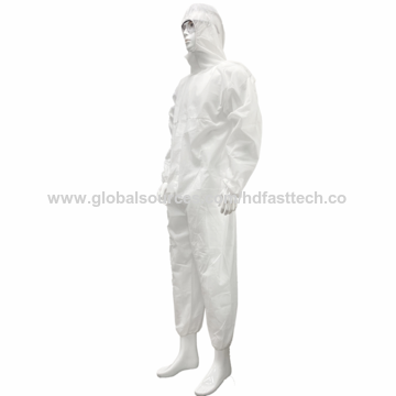 China PPE Protective Suit Non Woven Breathable Film Disposable Coverall ...