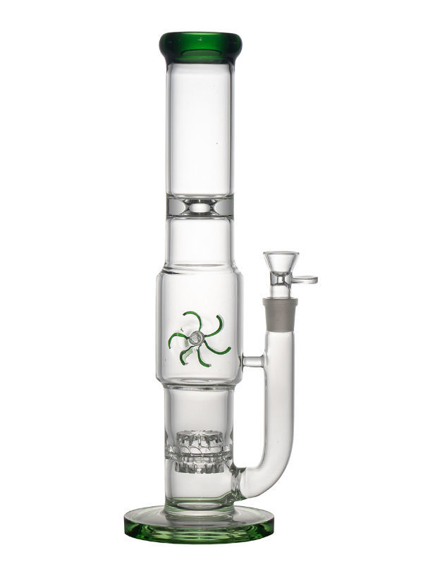 China Straight tube glass bongs trye perc dab rigs glass water pipe ...