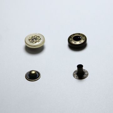 China Custom Decorative Diamond Brass Prong Snap Button on Global ...