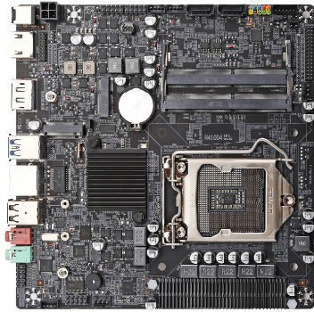 China H410 thin mini ITX motherboard support 10th Gen LGA 1200 socket ...
