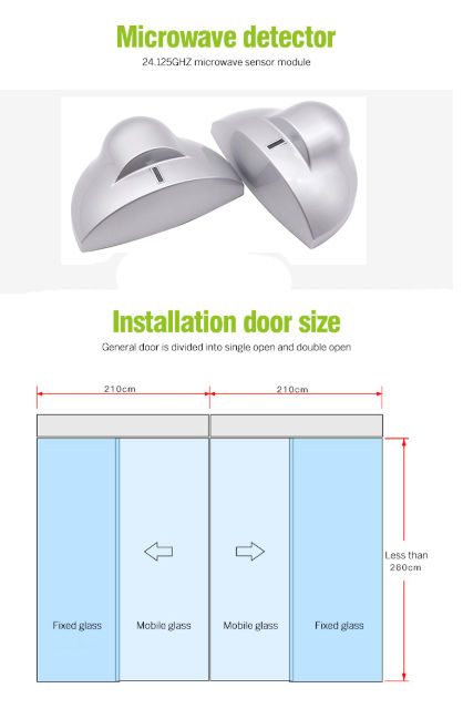 Automatic Sliding Door Opener System With Two Remote Control, automatic ...