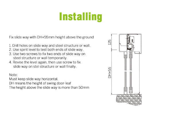 Automatic Sliding Door Opener System With Two Remote Control, automatic ...