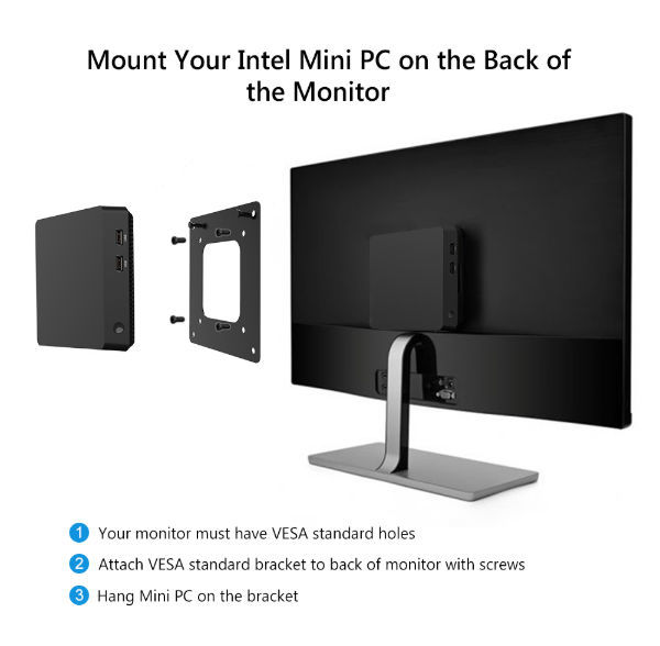China T11 Mini PC Inte Cherry Trail Fanless Desktop Computer Windows 10 ...