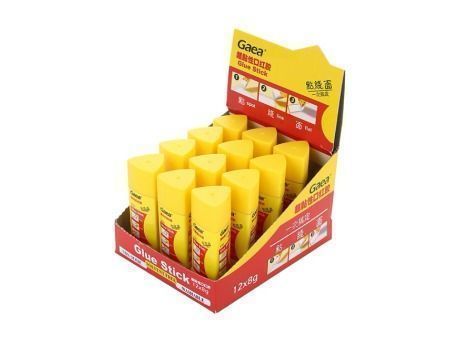 China High-quality 8g triangle-shaped glue stick in display box on ...