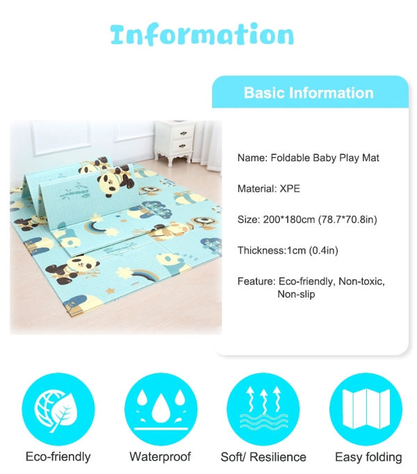 Foldable Baby Play Mat XPE Puzzle Mat Children′s Carpet Climbing Pad ...