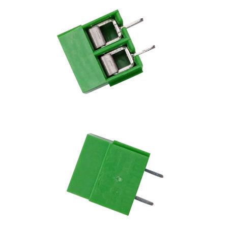 2-Pin Terminal Blocks With Insulation Material Comes In Green, Terminal ...