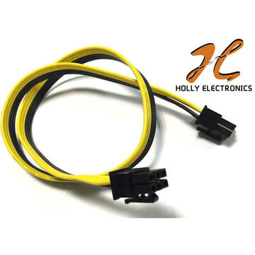 China PCIE Extension Cable, 6Pin Male to 6 Pin Male Power Cable Yellow ...