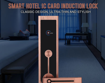 China Modern design hotel keyless door lock system swipe card door lock ...