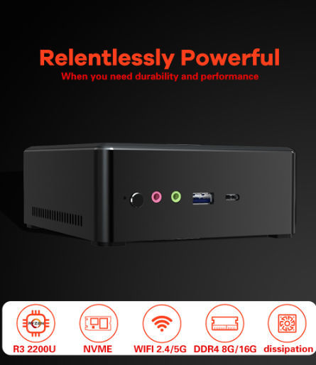 China AMD processor Ryzen 5 3550H CPU mini PC VEGA 10 graphics type-C ...